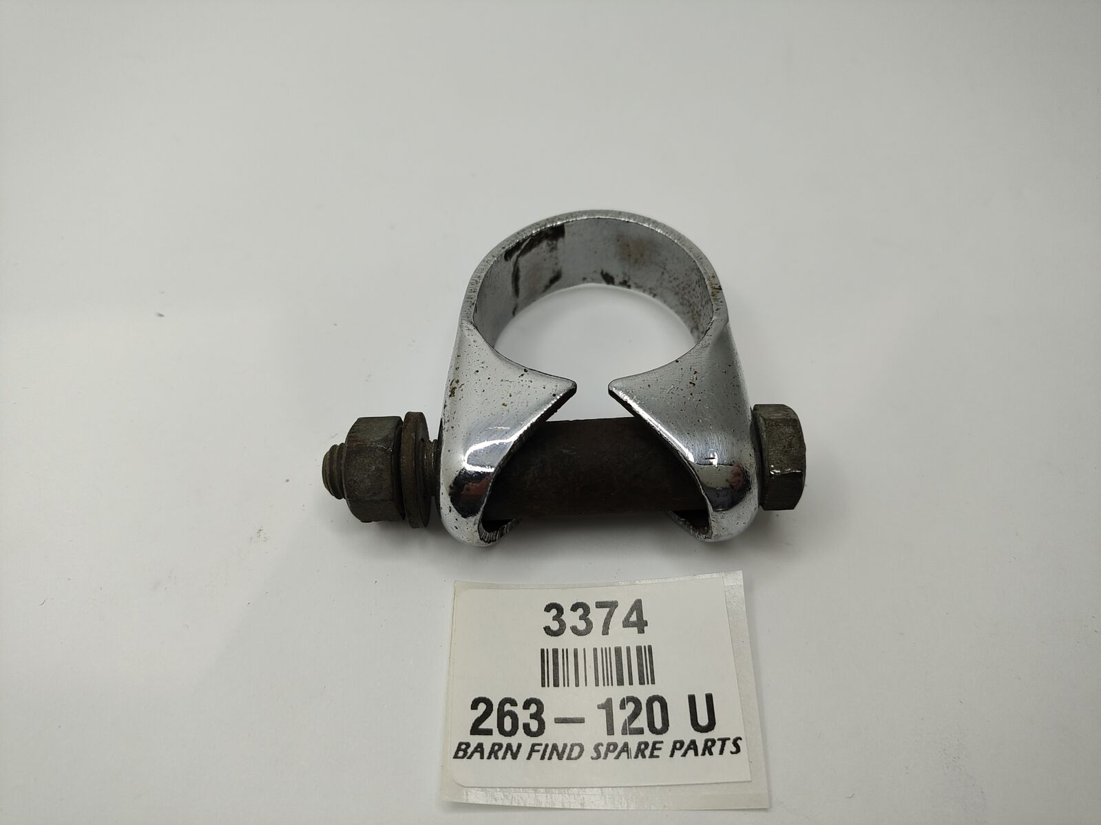 STEERING COLUMN CLAMP Inc. bolt, nut, washer & distance tube Good Used ...