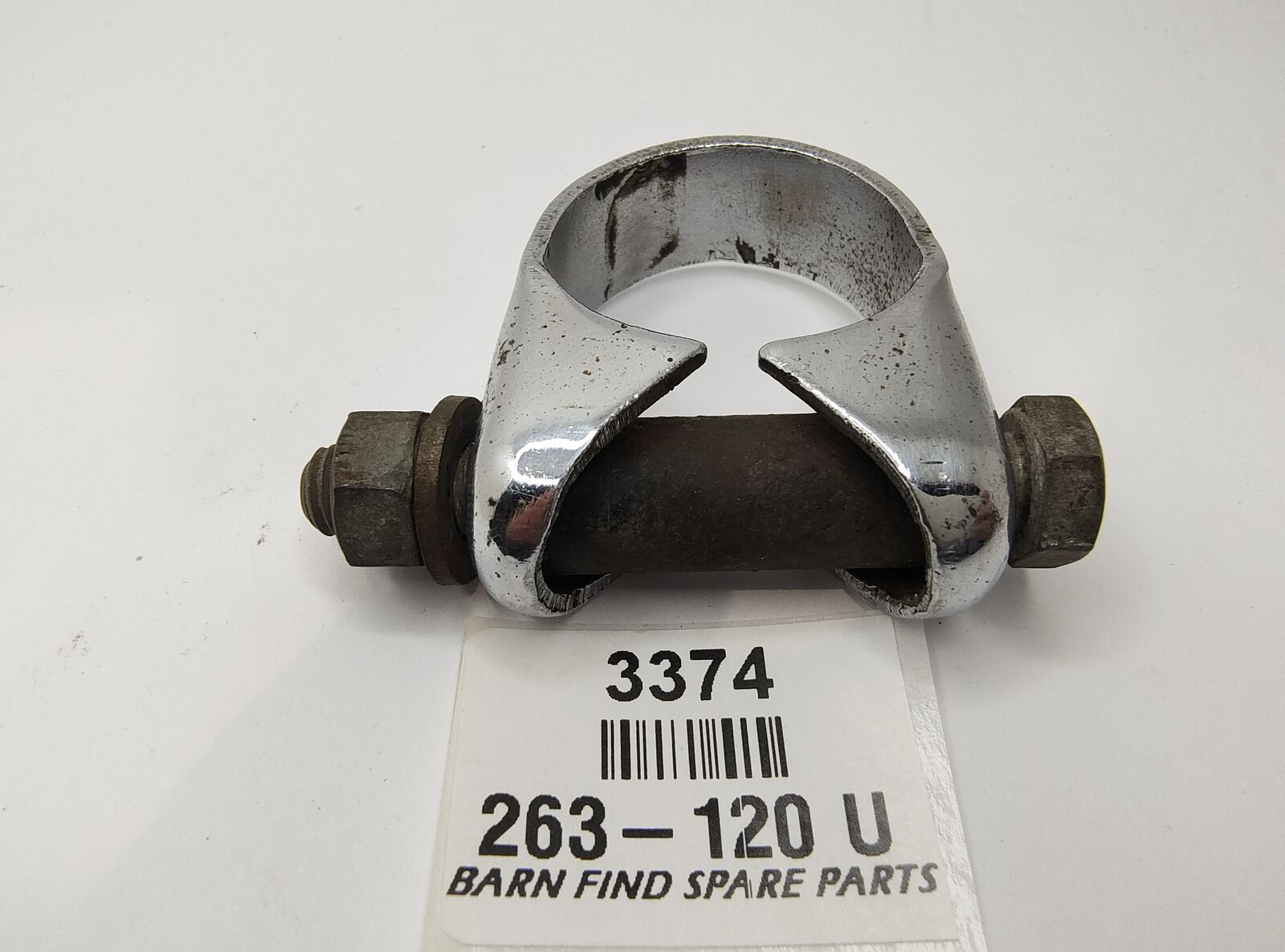 STEERING COLUMN CLAMP Inc. bolt, nut, washer & distance tube Good Used ...